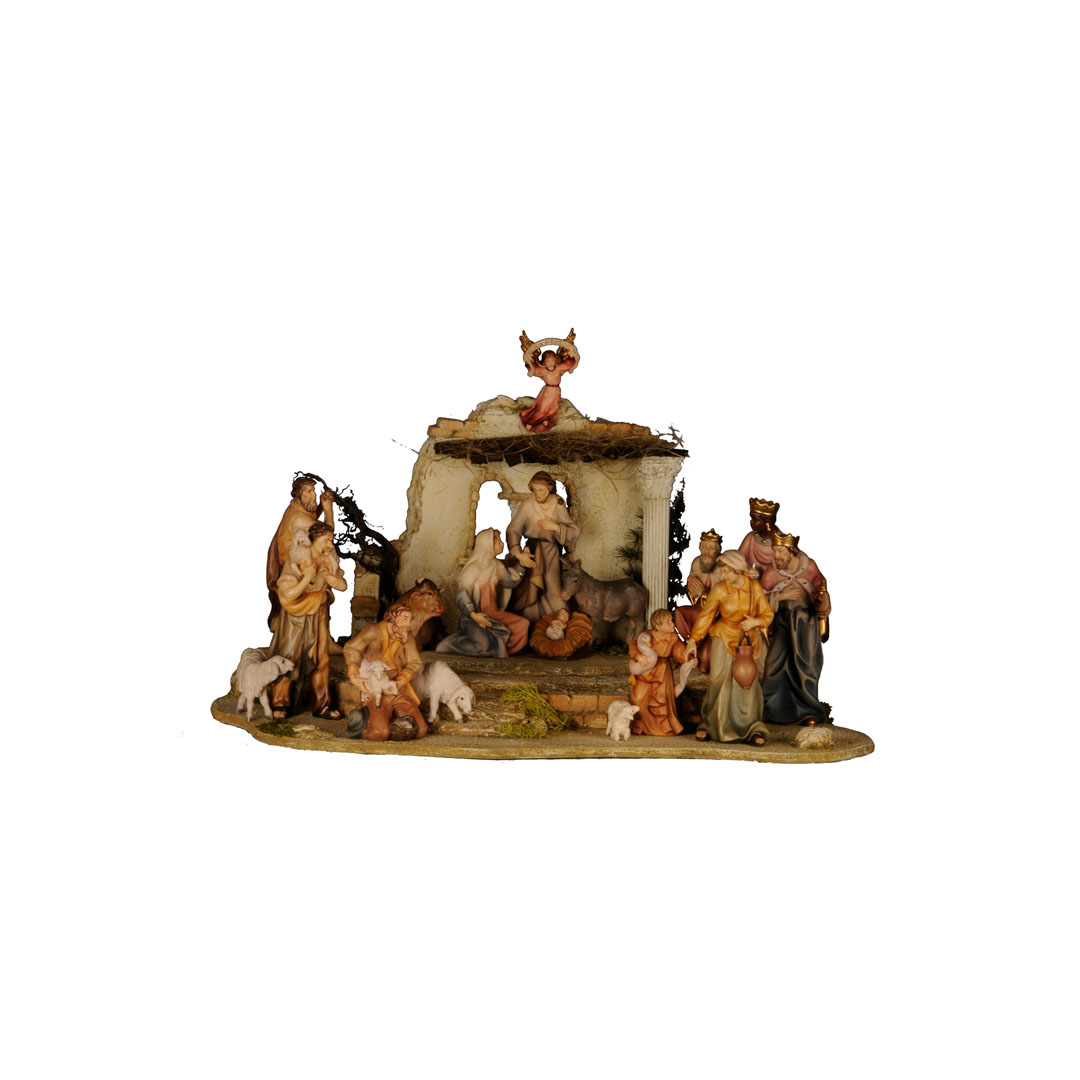 Oriental Nativity Set - stable and 17 figurines | Nativity scene sets ...